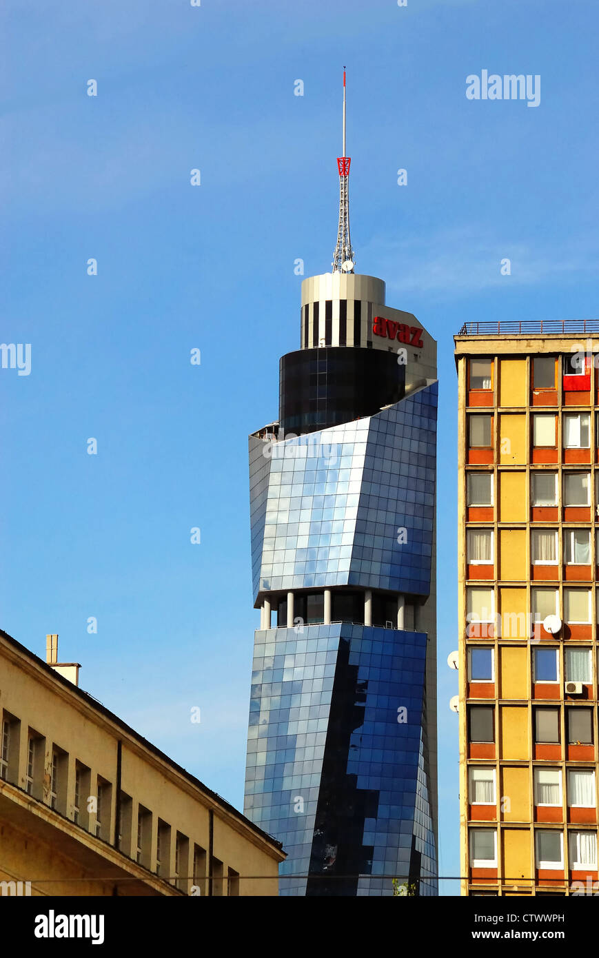 Bosnia and Herzegovina, Sarajevo : the Avaz Twist Tower Stock Photo - Alamy