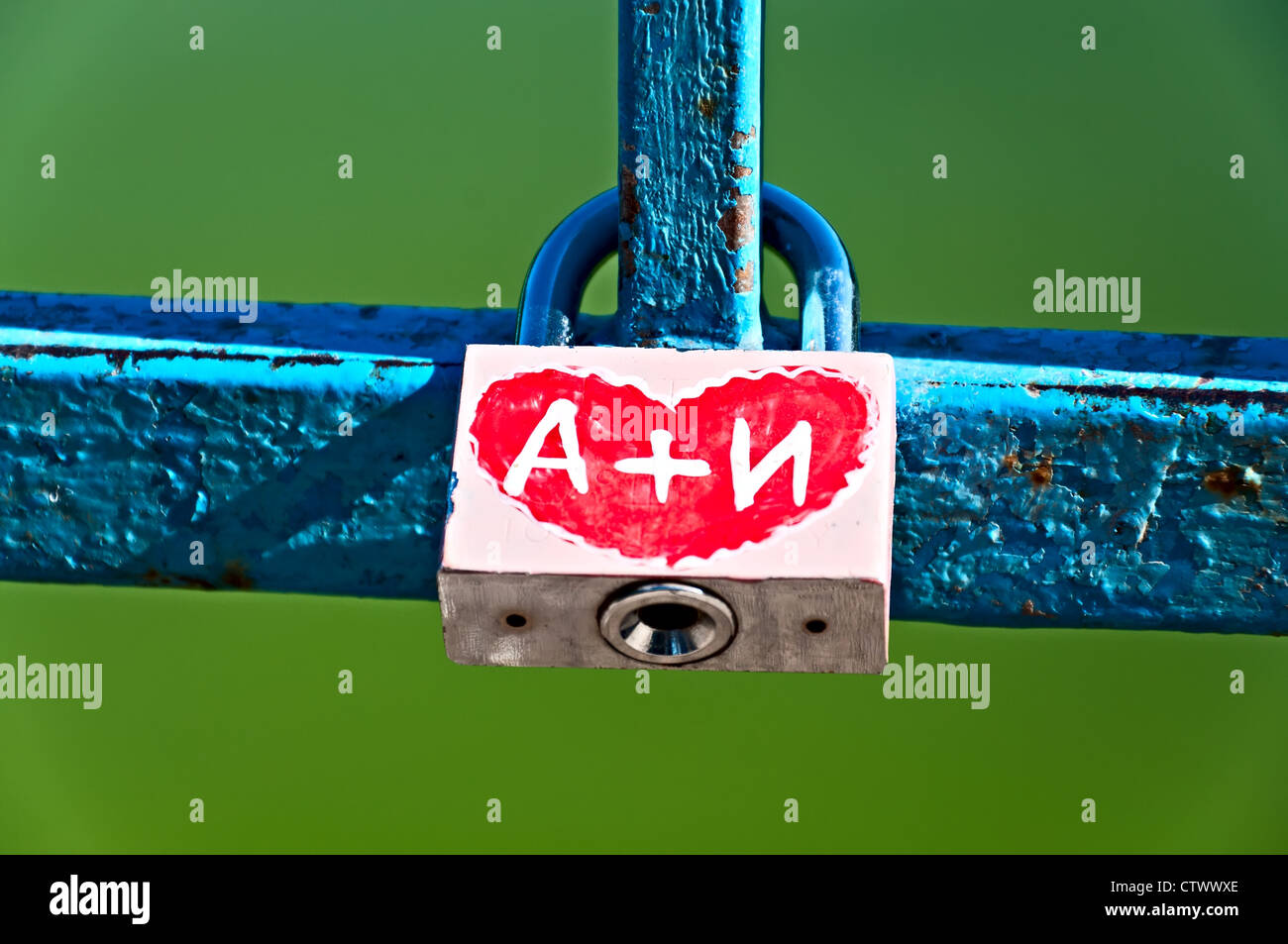 Love locks on a bridge - a widespread habit of putting locks on public ...