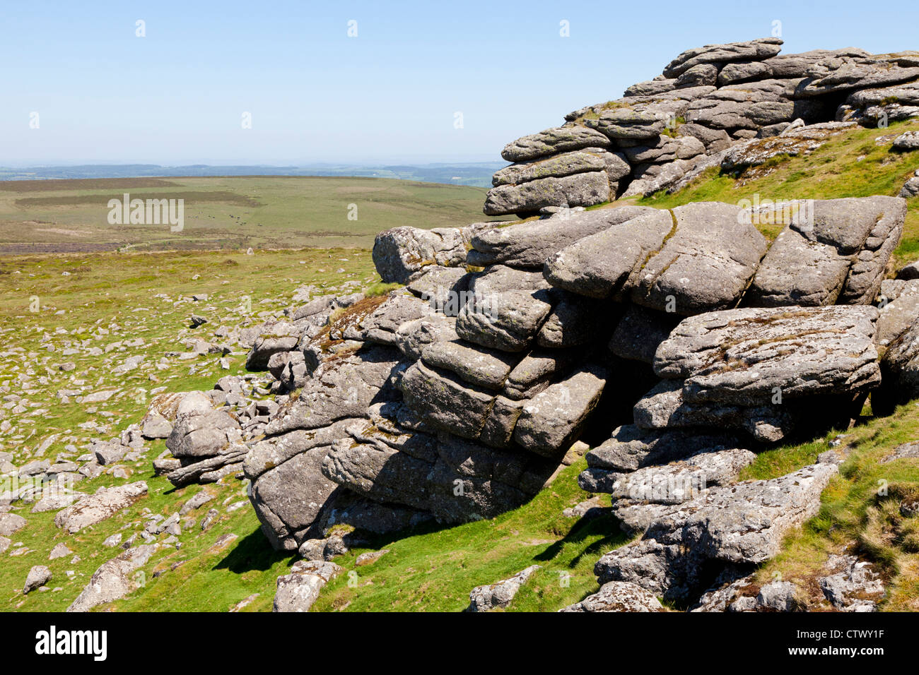 Haytor Rocks, a granite tor on Dartmoor, Devon, UK Stock Photo - Alamy