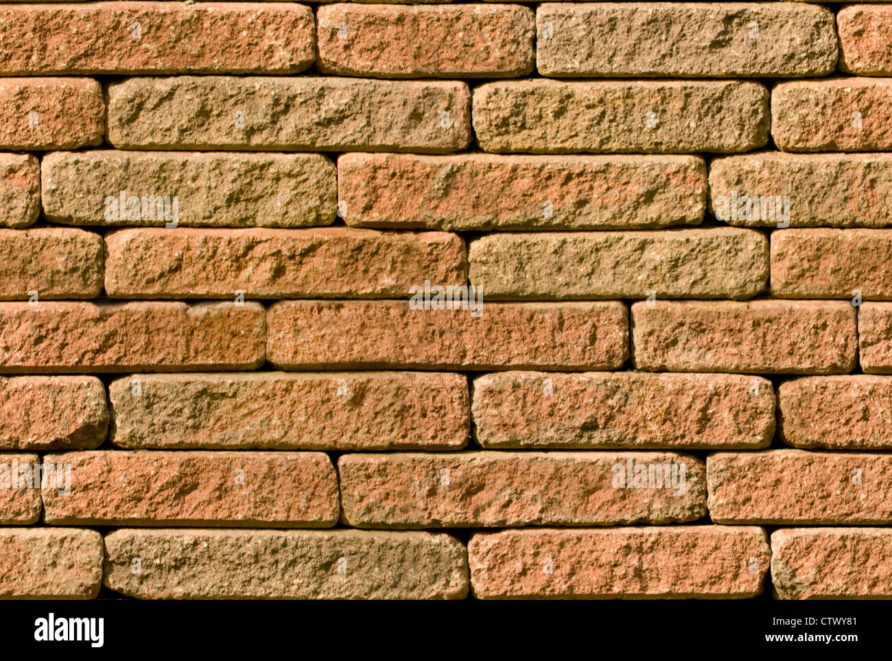 Rough red masonry brickwork seamlessly tileable Stock Photo - Alamy
