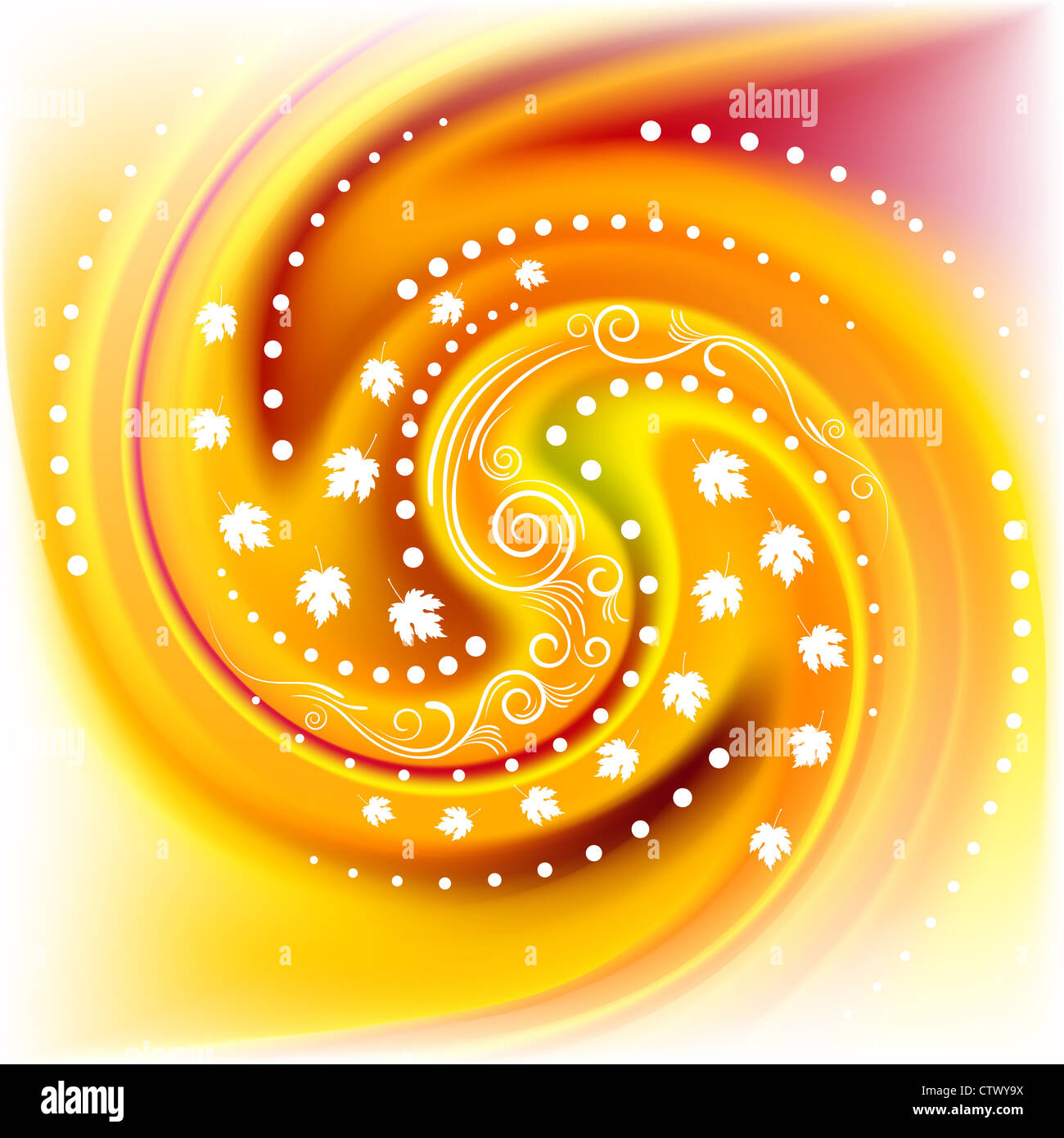 Autumn yellow and orange background with maple leaves Stock Photo - Alamy