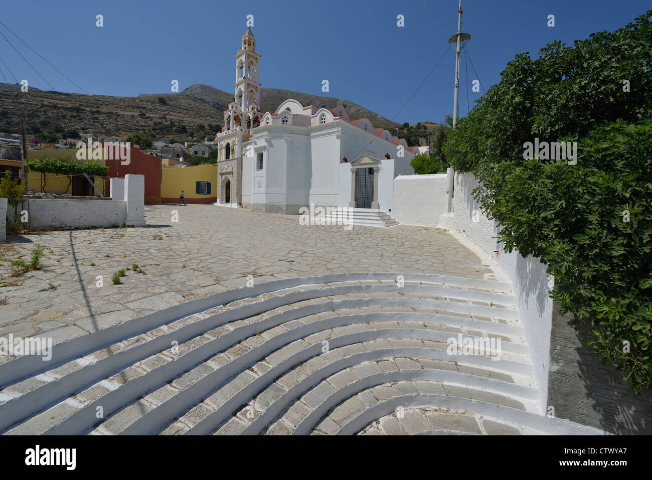 Greece symi chorio hi-res stock photography and images - Alamy
