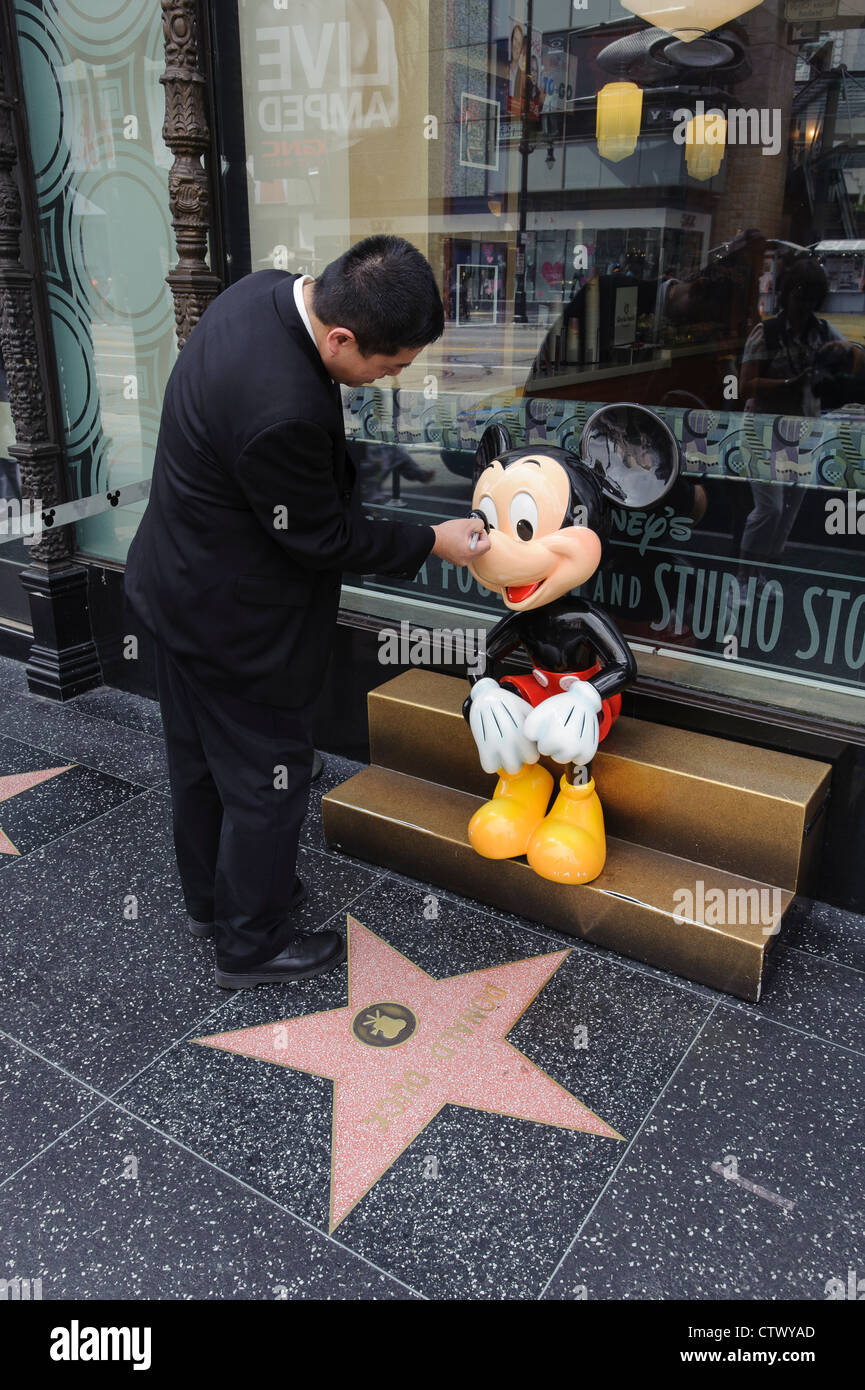 Mickey mouse walk of fame hi-res stock photography and images - Alamy