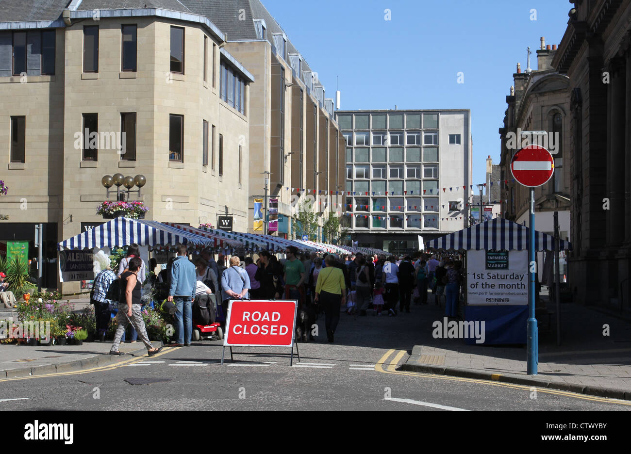 Perth Farmers Market Scotland August 2012 Stock Photo - Alamy