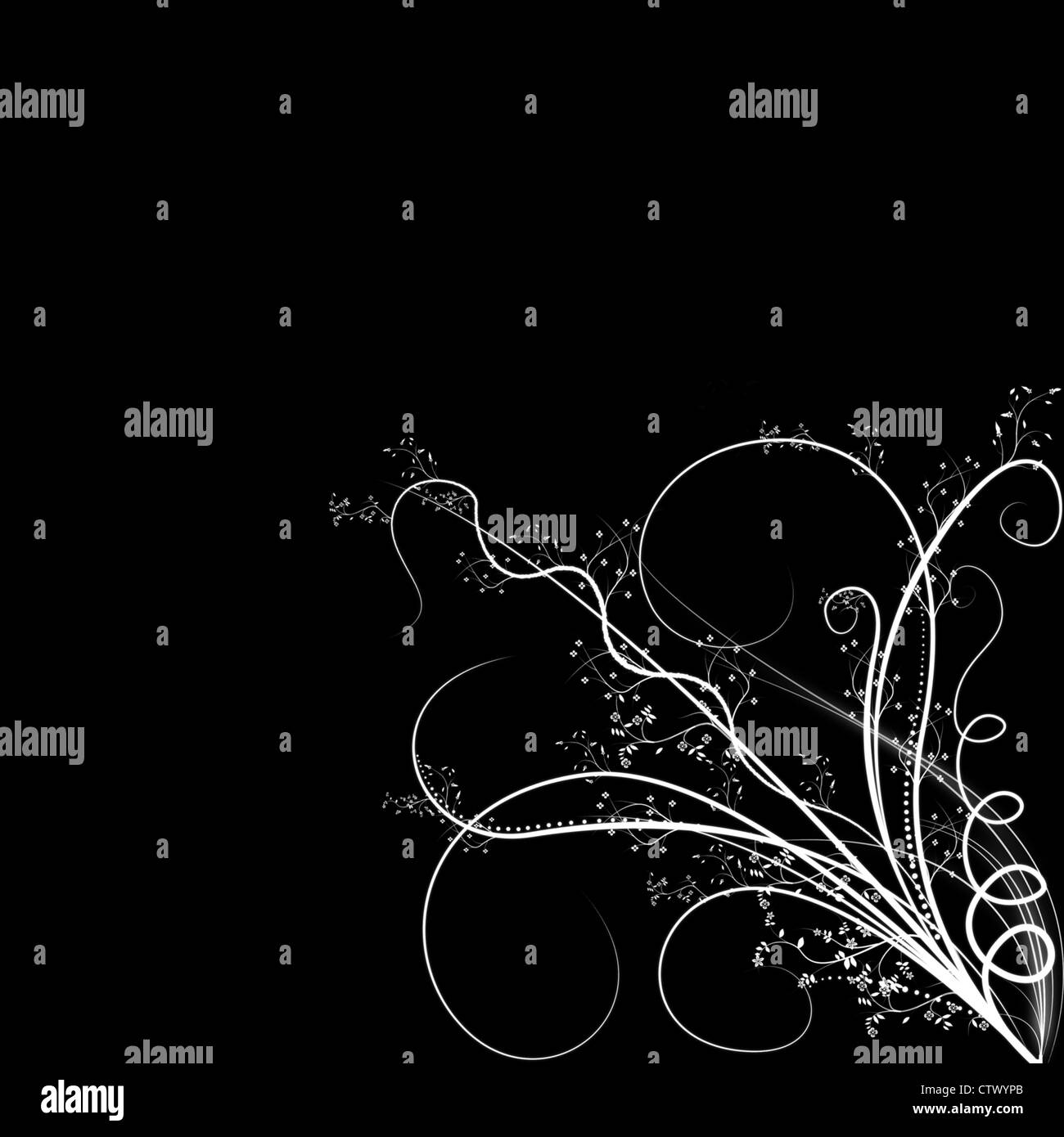 Beautiful illustrated flower background design with space for your text ...