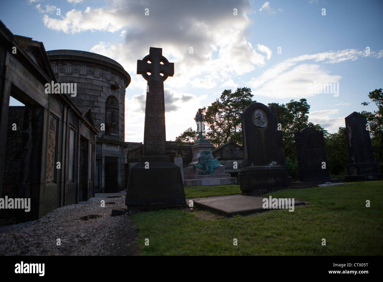 Cemetery Old Cartlon Hill Edinburgh Scotland Stock Photo - Alamy