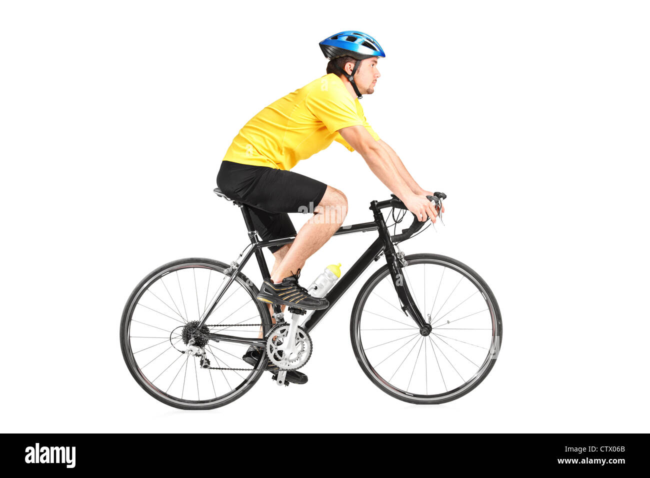Man bycicle profile hi-res stock photography and images - Alamy