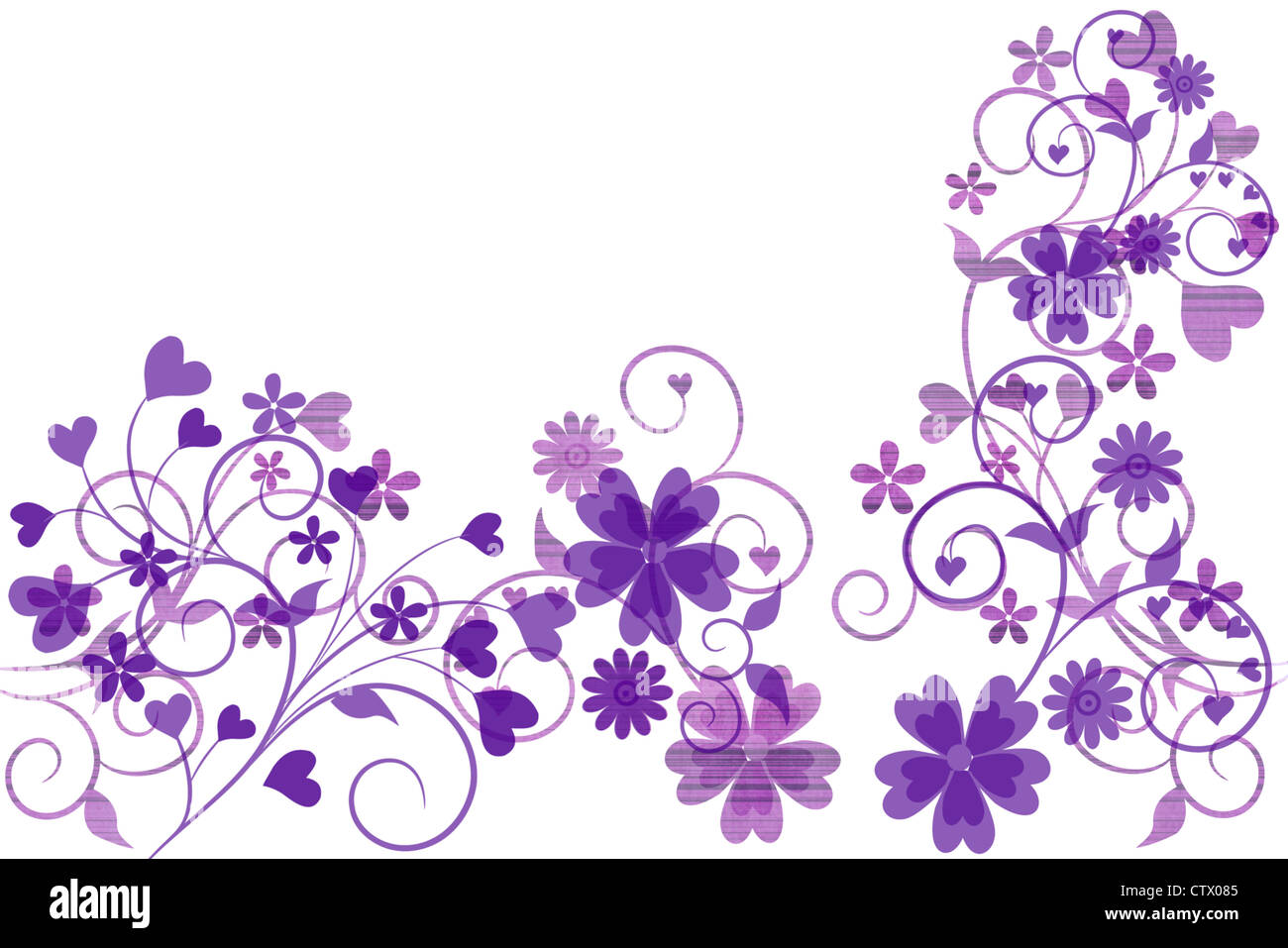 Beautiful illustrated flower background design with space for your text ...