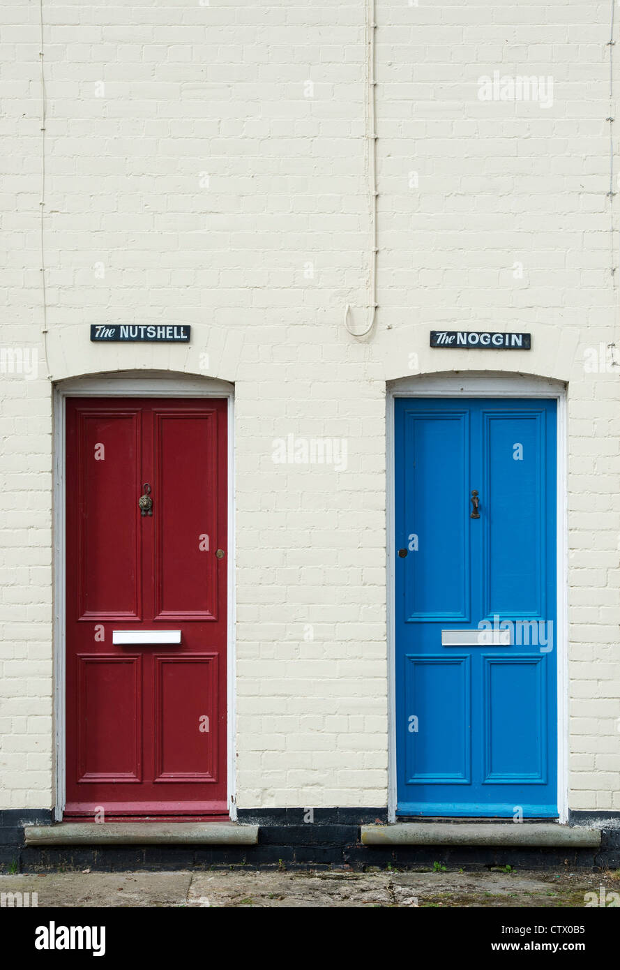 Quirky english colourful front doors and house names. The Noggin and ...