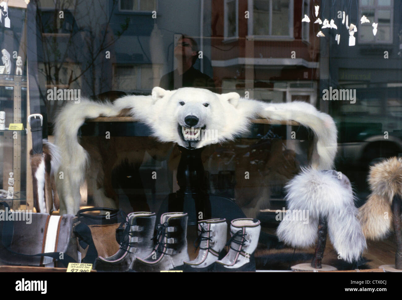 Store window in Reykjavik Stock Photo - Alamy
