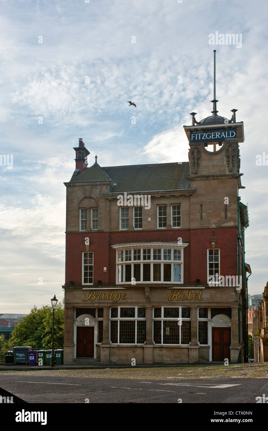 NEWCASTLE, UK - AUGUST 02, 2012: The Bridge Hotel Pub in Newcastle ...