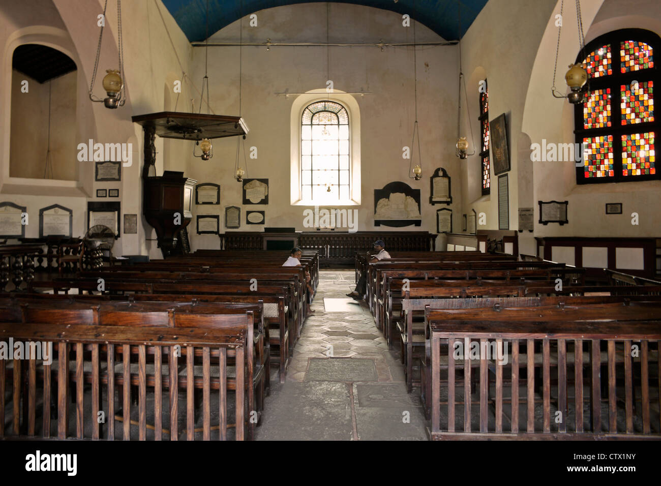 Interior of Dutch Reformed Church within historic Galle Fort, Galle ...