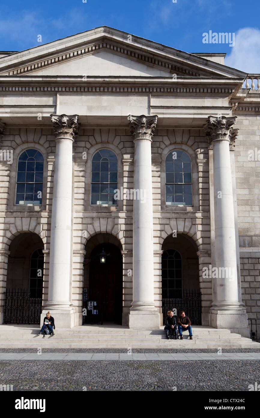 Trinity College square Dublin Ireland Stock Photo - Alamy