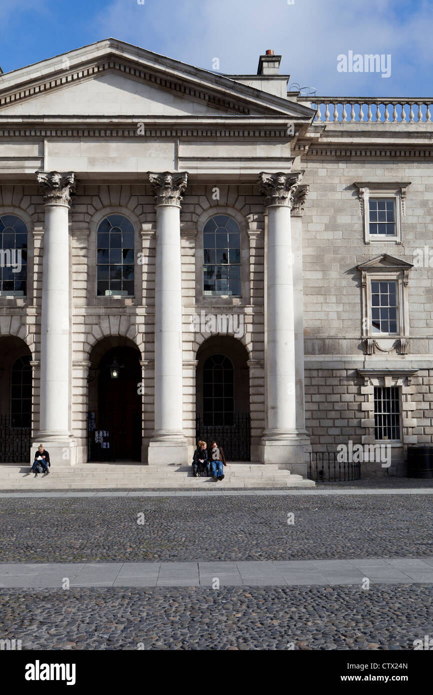 Trinity College square Dublin Ireland Stock Photo - Alamy