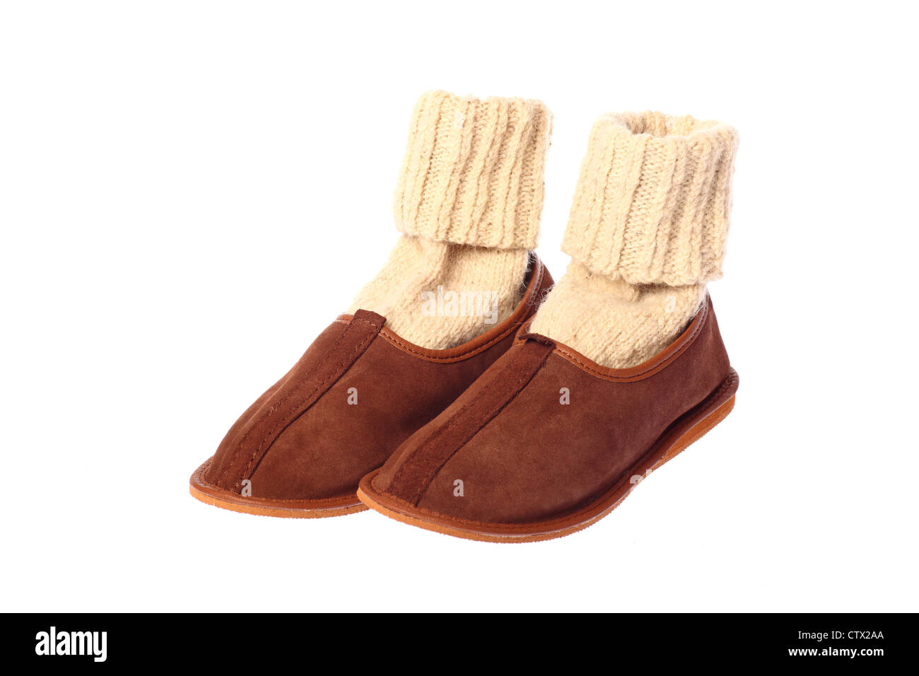 Wool slippers hi-res stock photography and images - Alamy