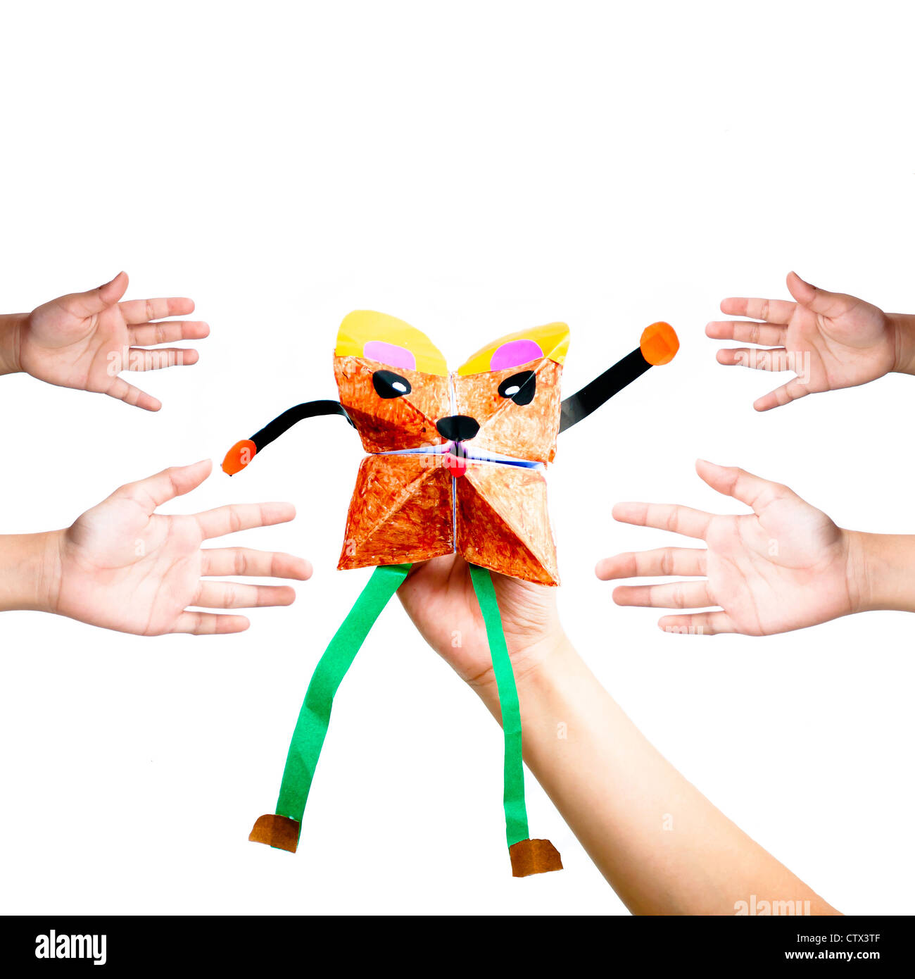Hand puppet paper hi-res stock photography and images - Alamy