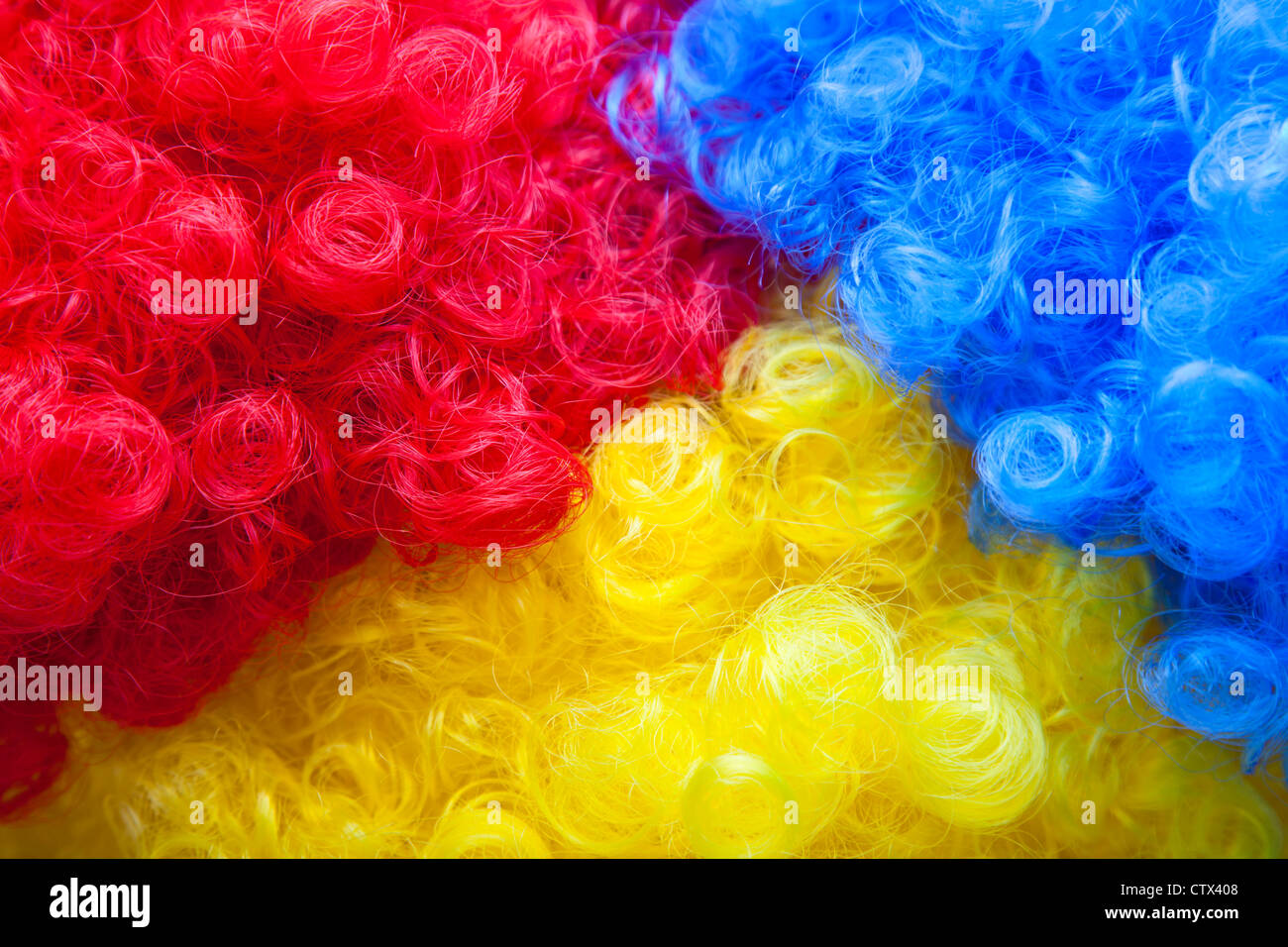 Close-up of colorful wig background Stock Photo - Alamy