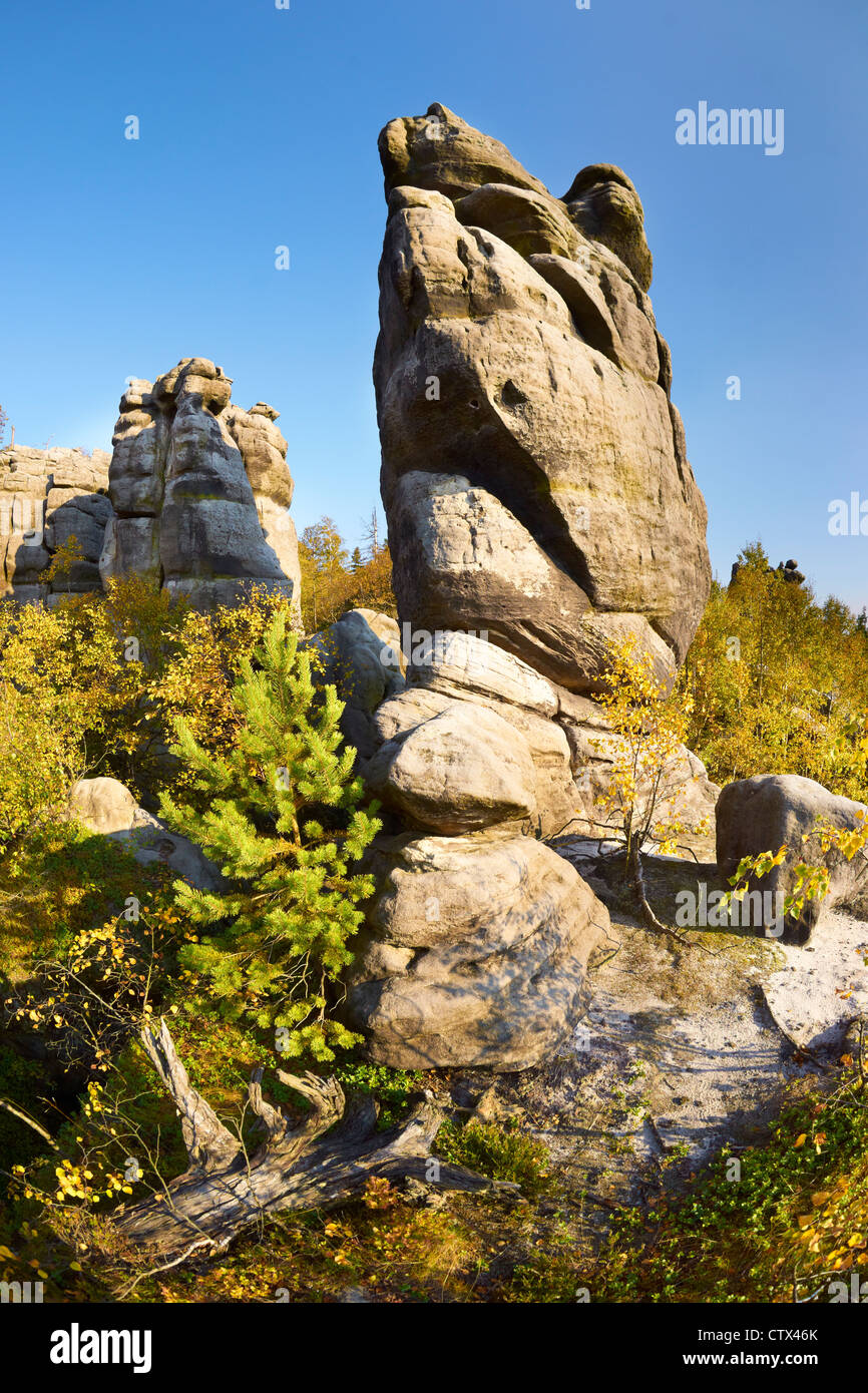The Table Mountains, Small Szczeliniec Reserve, Poland, Europe Stock ...