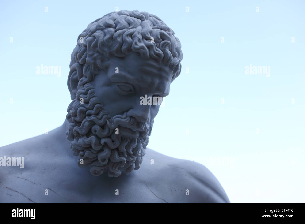 Zeus Head Sculpture Sky High Resolution Stock Photography and Images ...