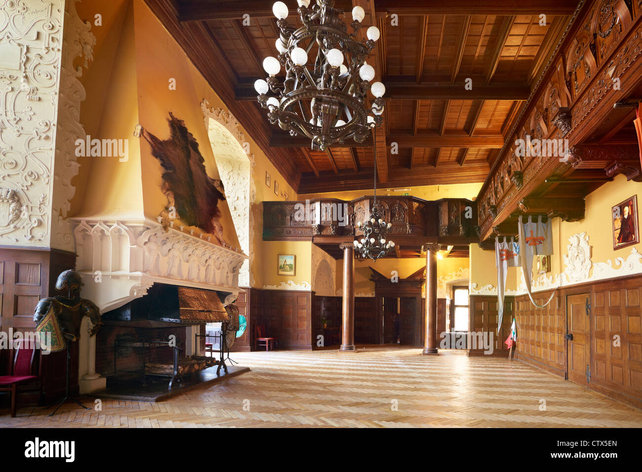 Gothic castle interior hi-res stock photography and images - Alamy