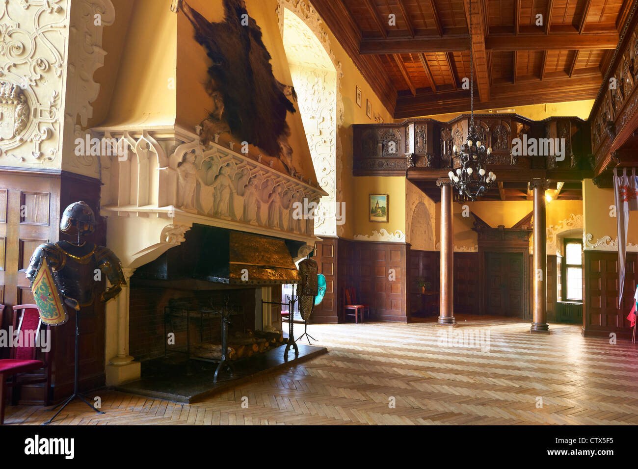Gothic castle interior hi-res stock photography and images - Alamy