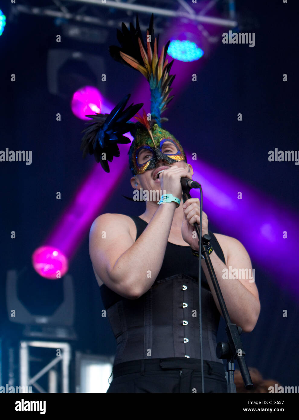 sam sparro on stage at Lovebox festival, Victoria Park, London June ...