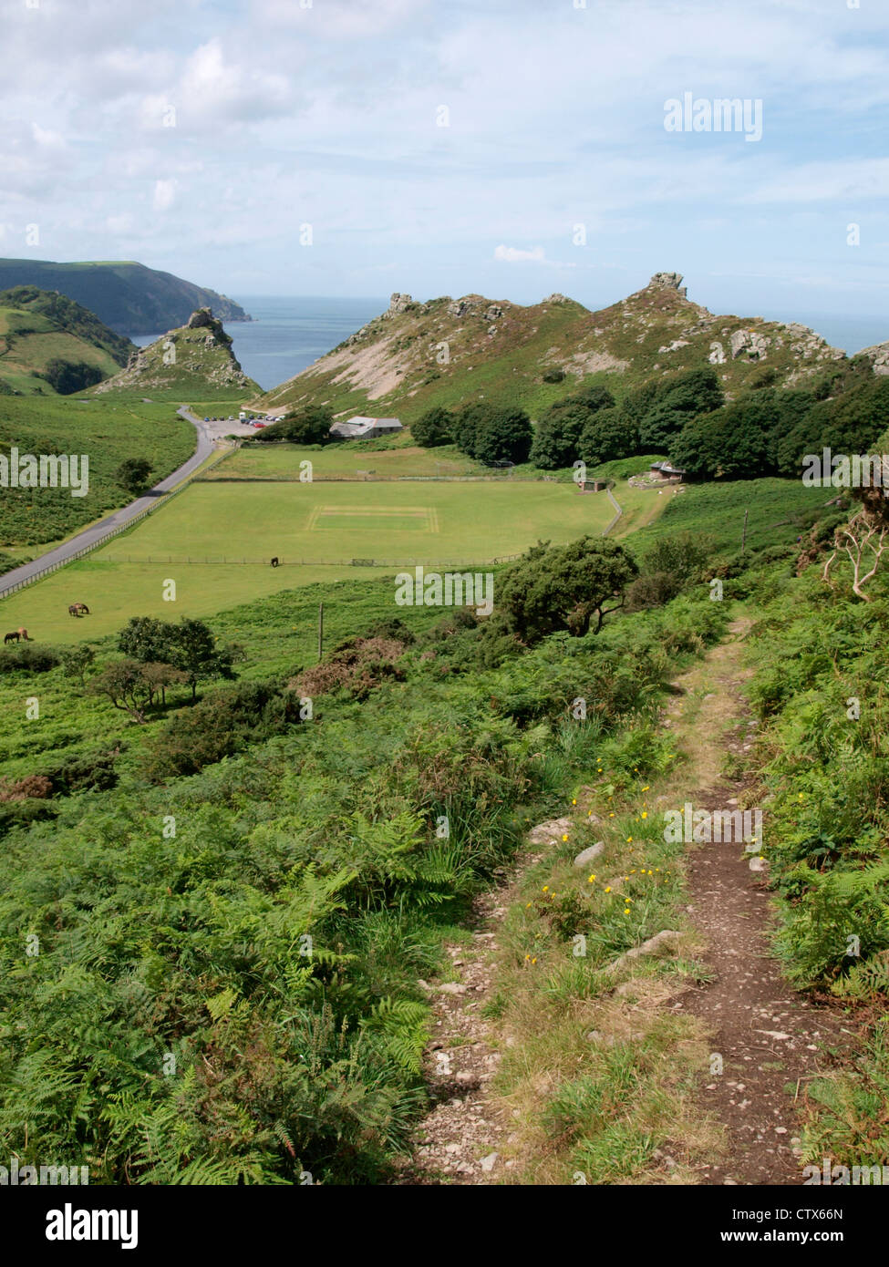 Valley of the rocks devon cricket hi-res stock photography and images ...