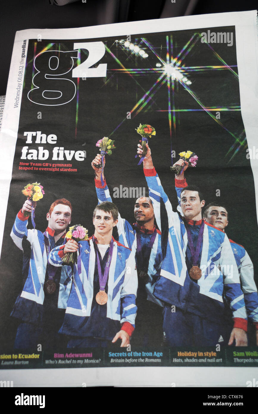 2012 London Olympics newspaper headline Stock Photo - Alamy
