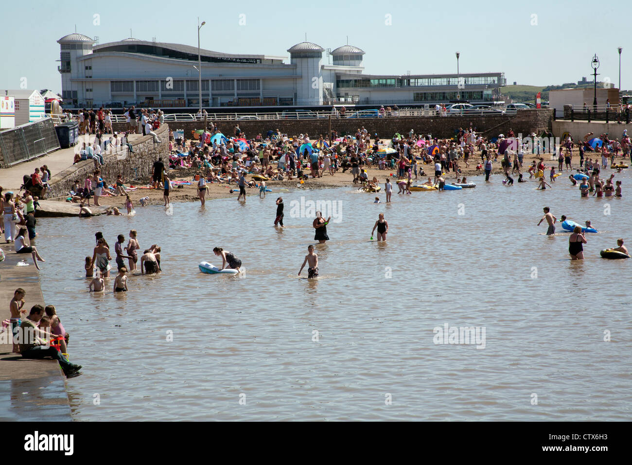 Weston super mare beach hi-res stock photography and images - Alamy