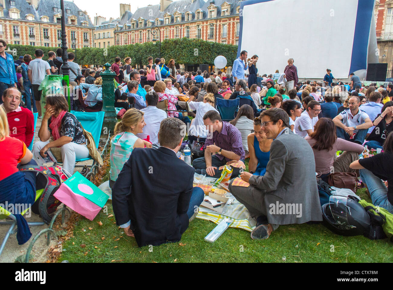Crowd people audience sitting cinema movies High Resolution Stock ...