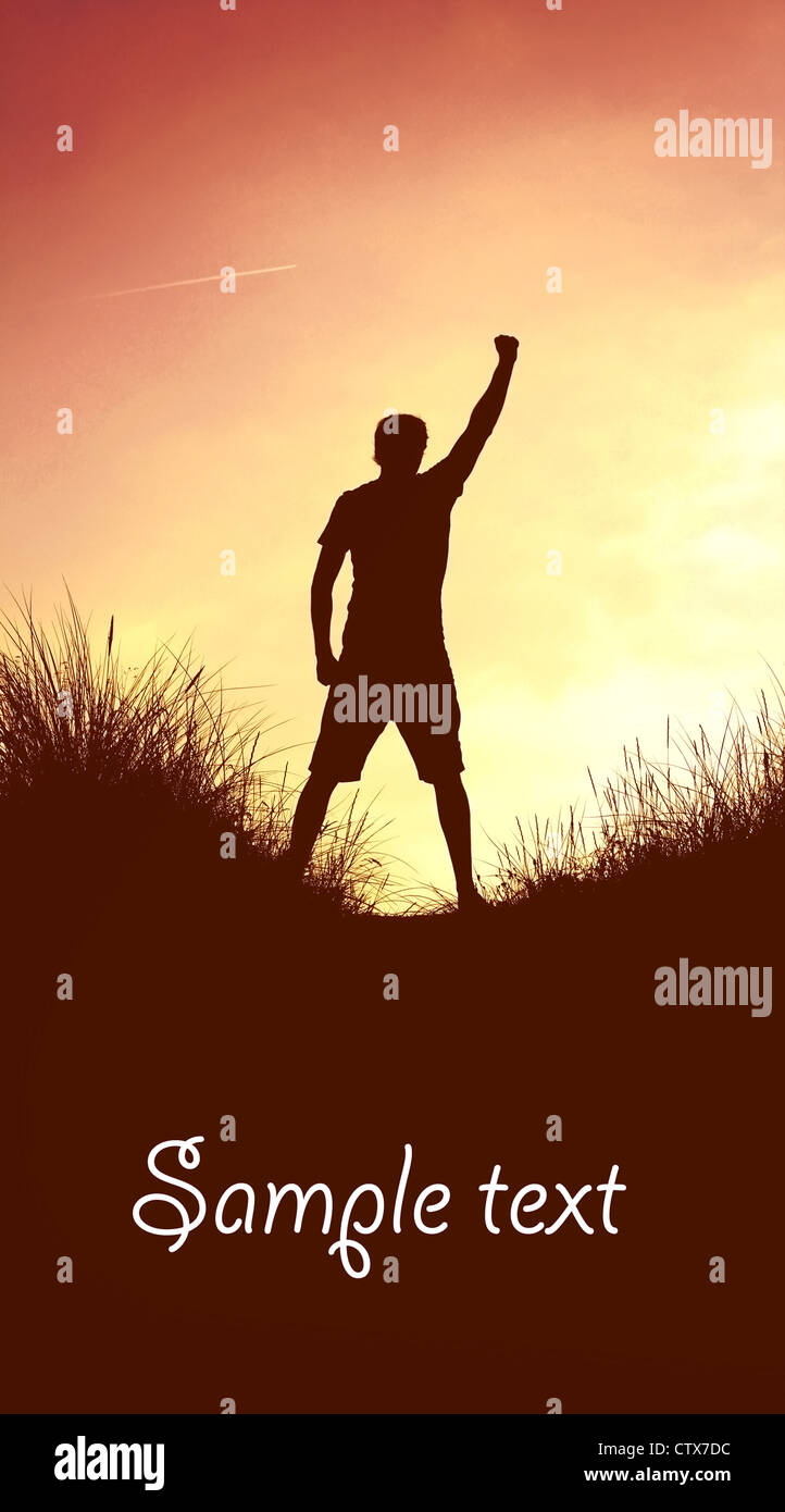 A man enjoying success Stock Photo - Alamy