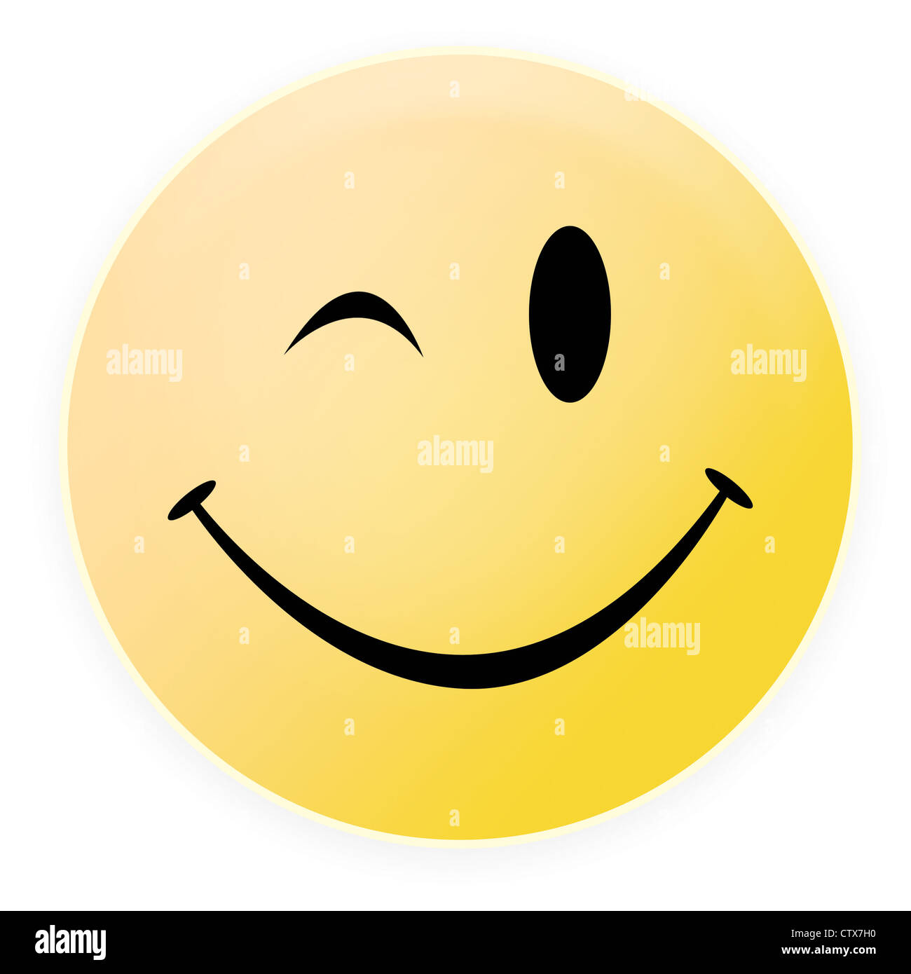 Retro smiley badge Cut Out Stock Images & Pictures - Alamy