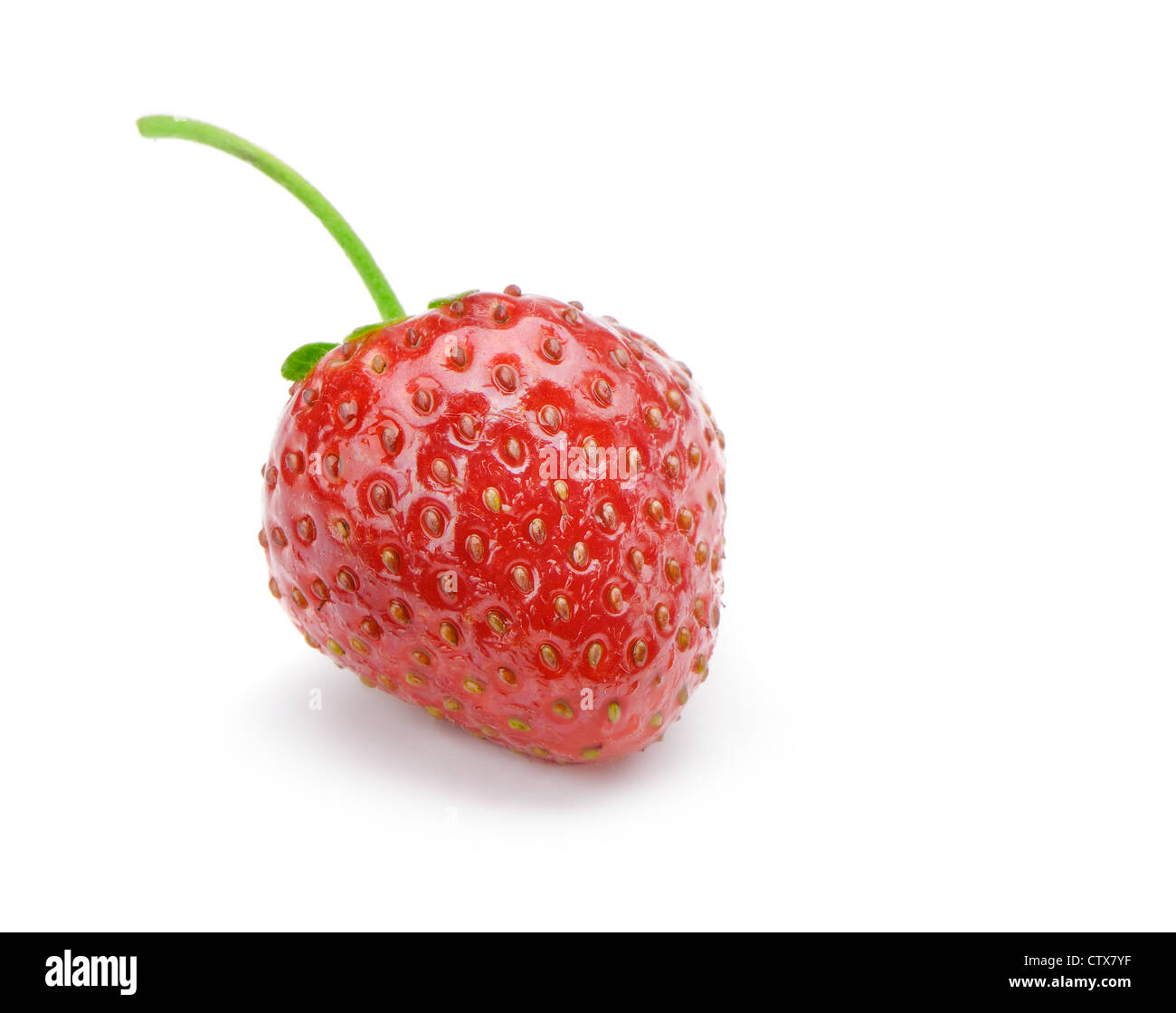 Strawberries. Detailed berry isolated on white background Stock Photo ...