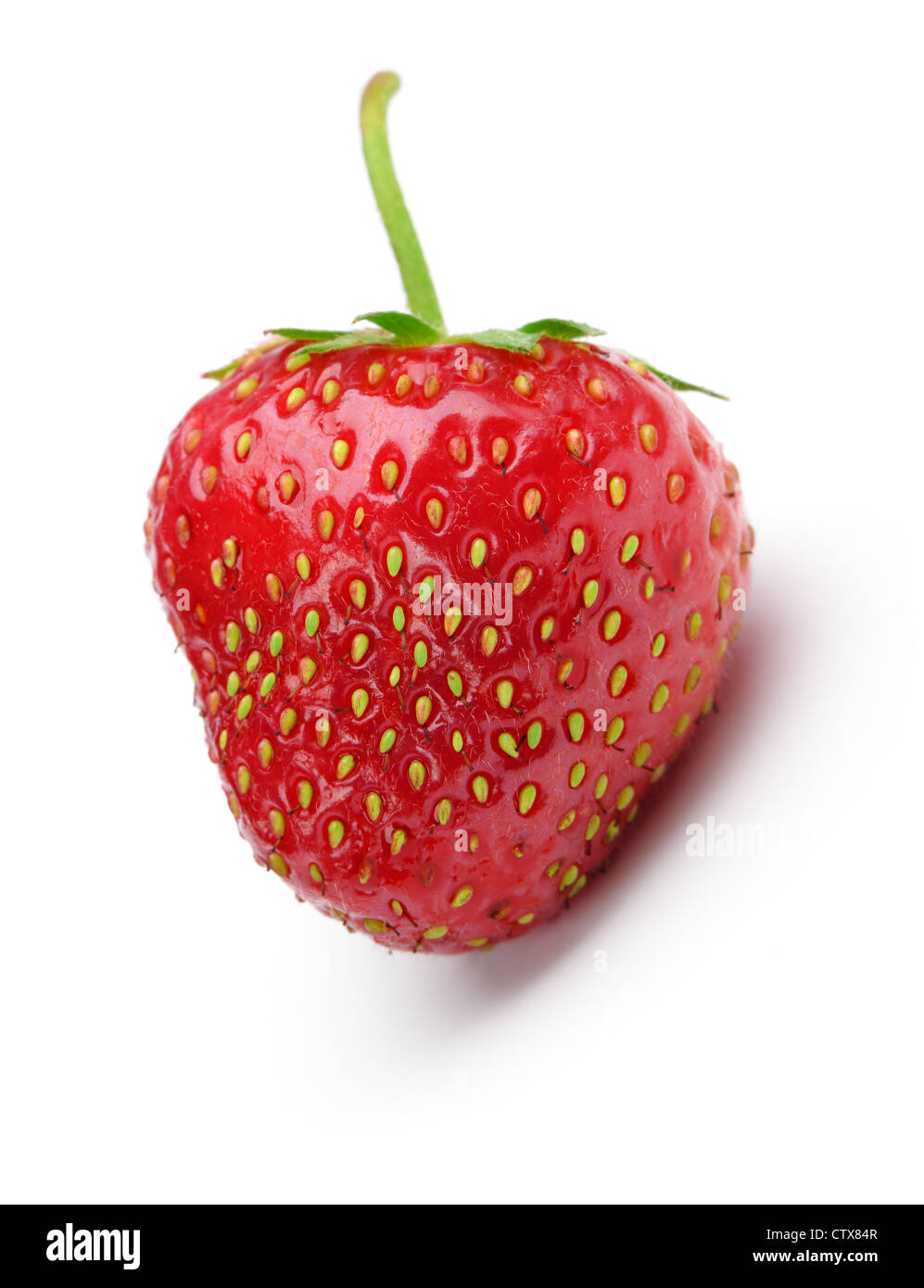 Strawberries. Detailed berry isolated on white background Stock Photo ...