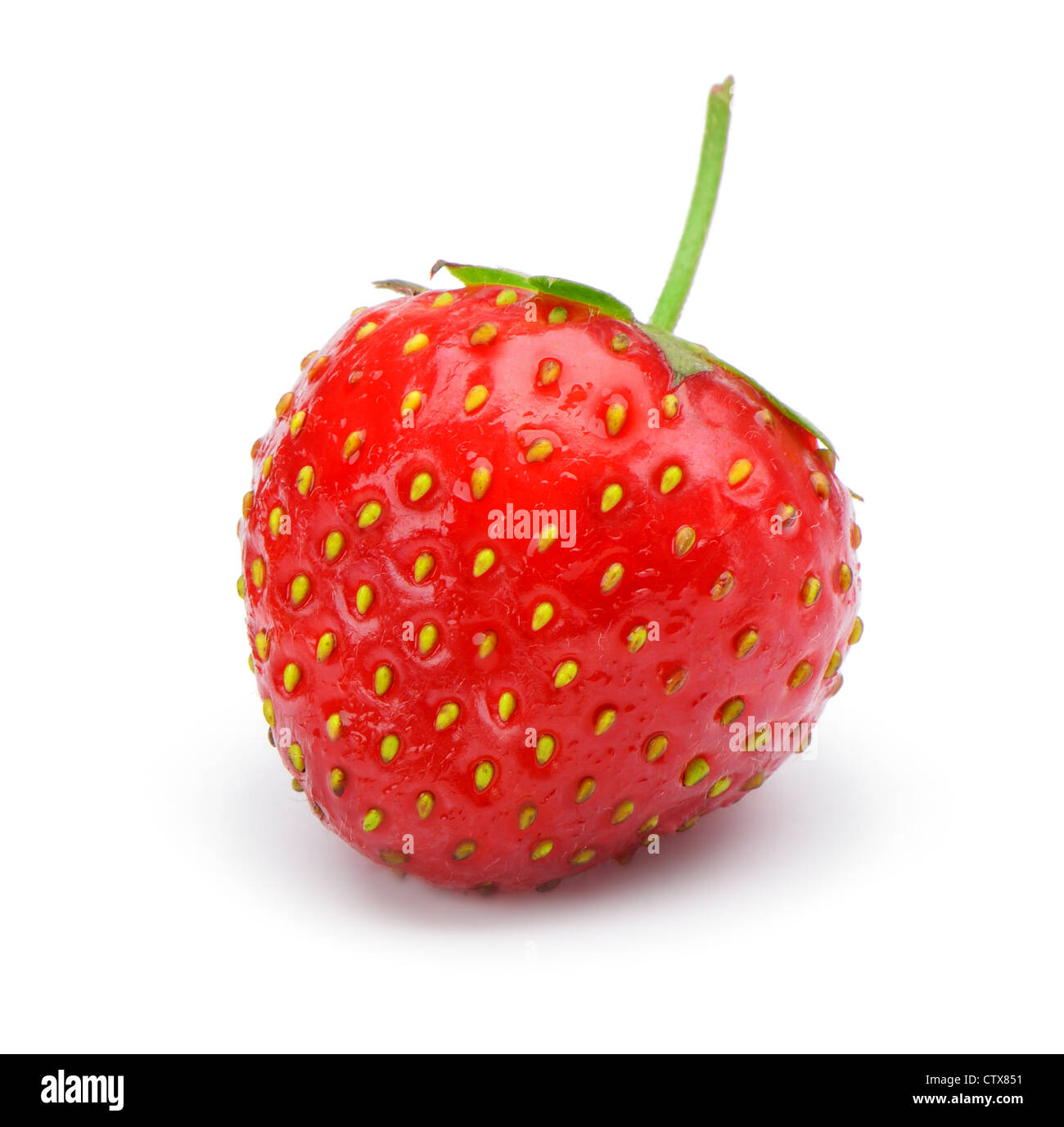 Strawberries. Detailed berry isolated on white background Stock Photo ...