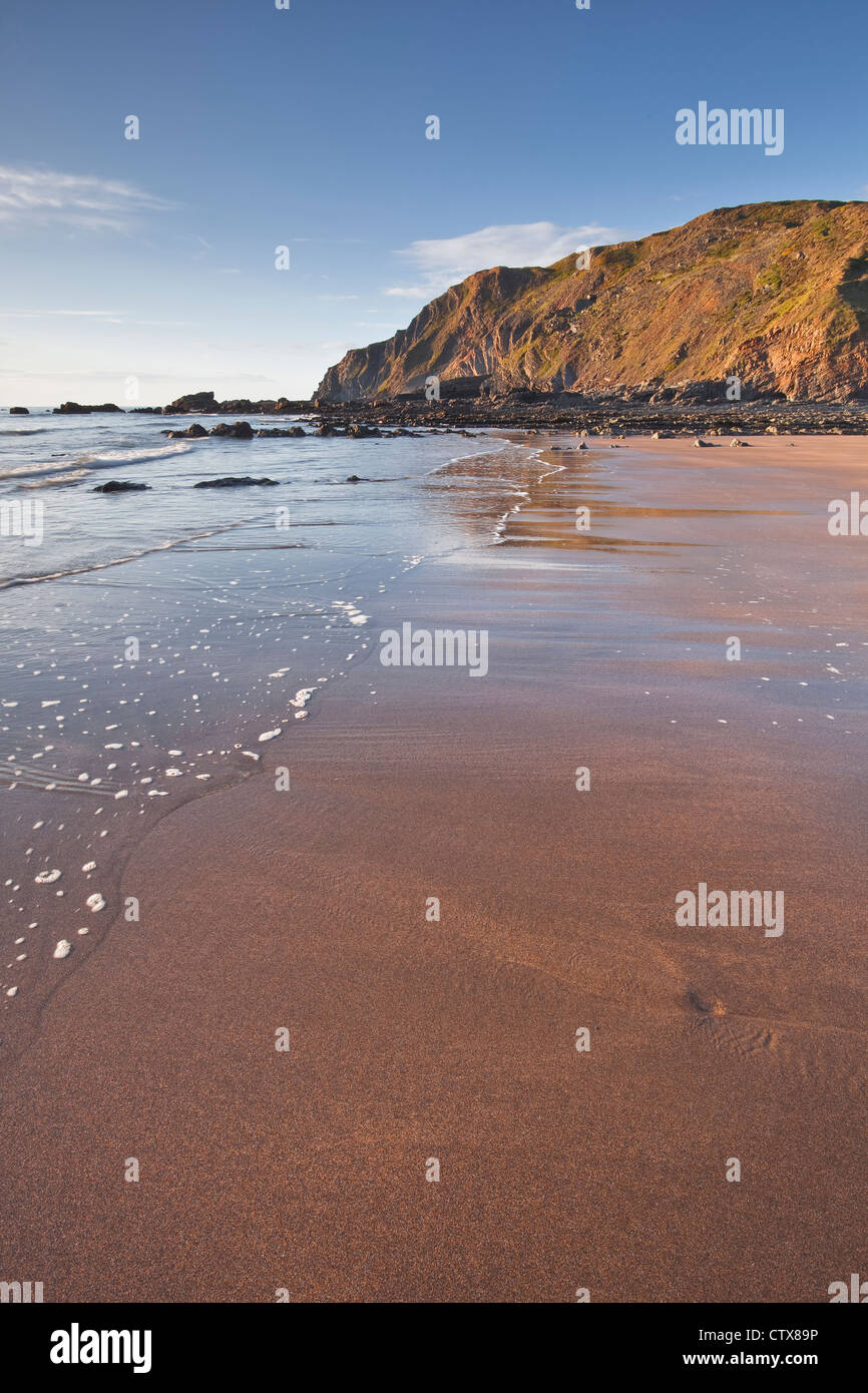 Welcombe Mouth on the north Devon coastline of England Stock Photo - Alamy