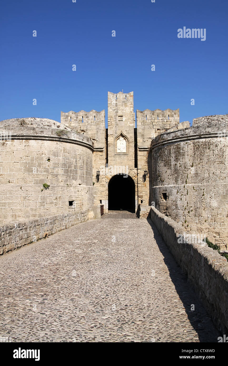 Scenery from Rhodes, Greece in the summer Stock Photo - Alamy