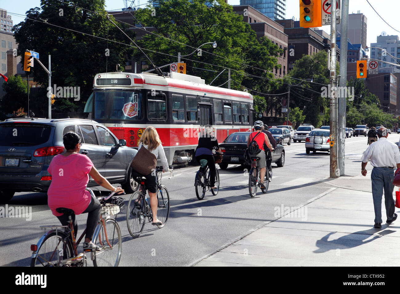 Toronto June 2012, Morning Commuters On College Street At University ...