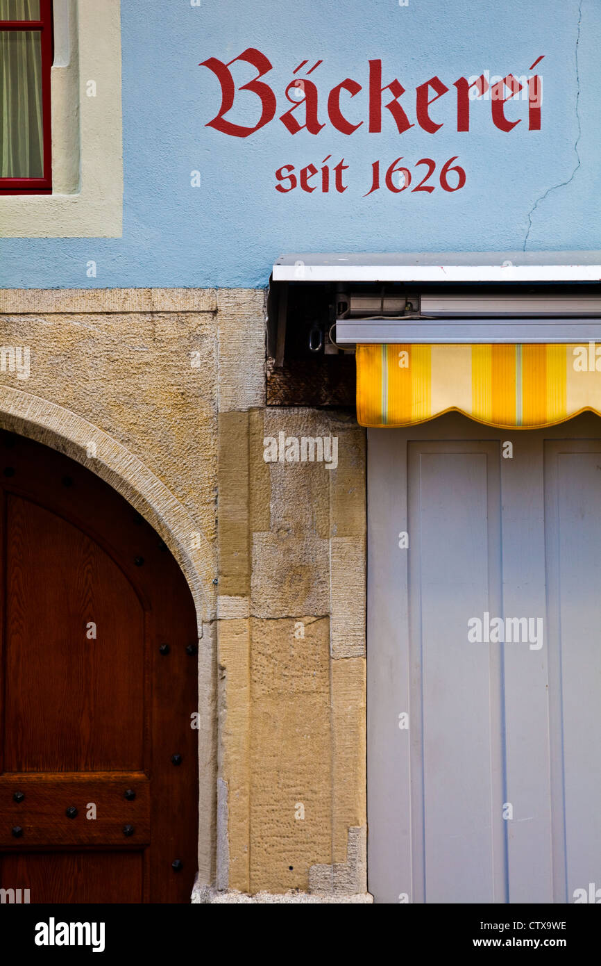 An abstract image of a bakery storefront in Zurich's old town Stock ...