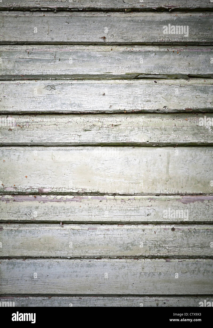 Detailed background texture of old green wall made of wooden lining ...