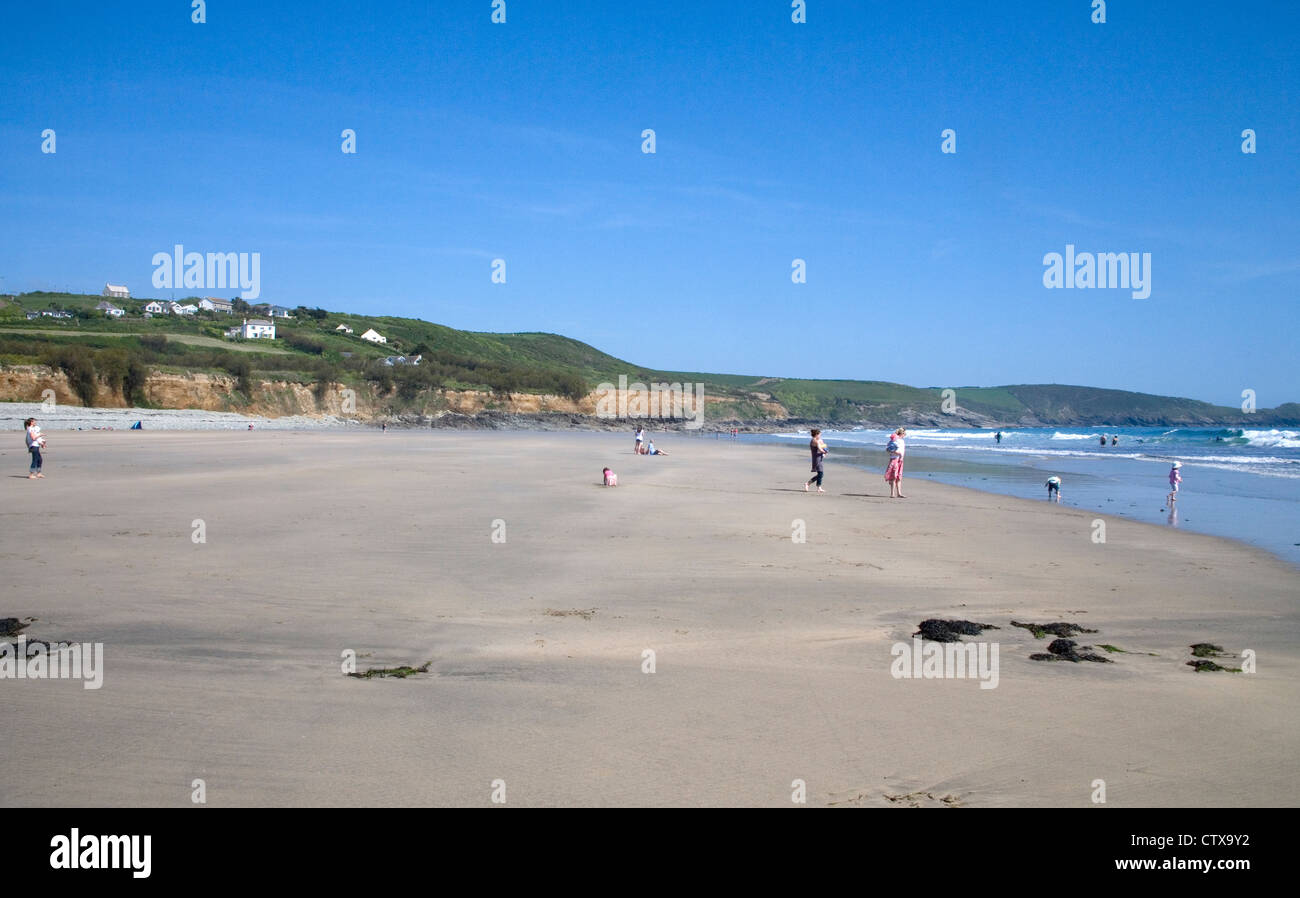 Beach at perran sands hi-res stock photography and images - Alamy