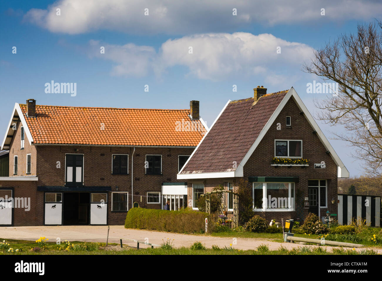 Farmhouse Cottage along N9 highway in North Holland, The Netherlands ...