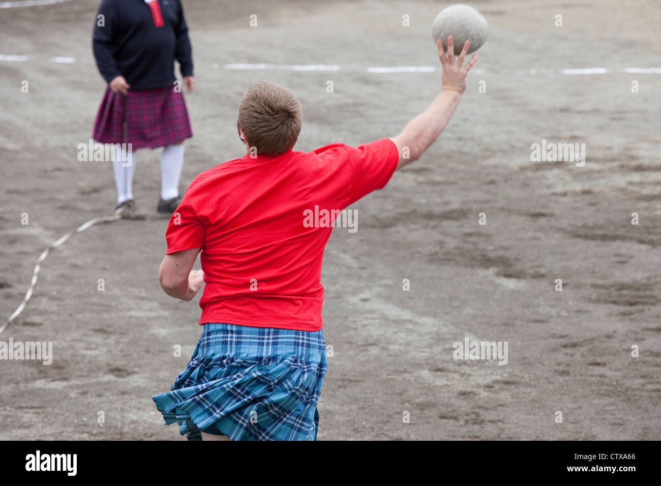Highland games stone hi-res stock photography and images - Alamy