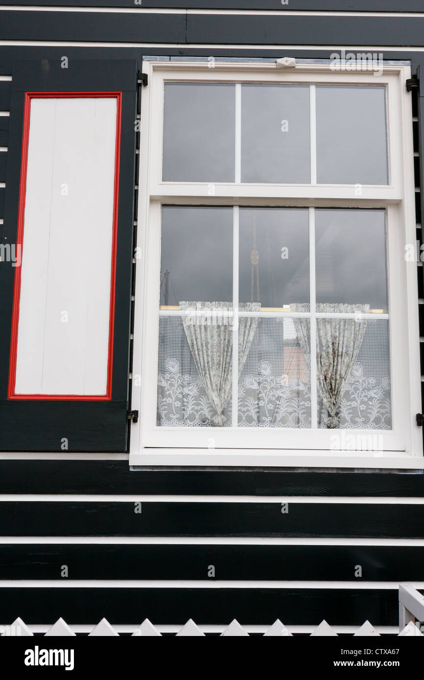Window on home in Marken, a fishing and tourism village in North ...