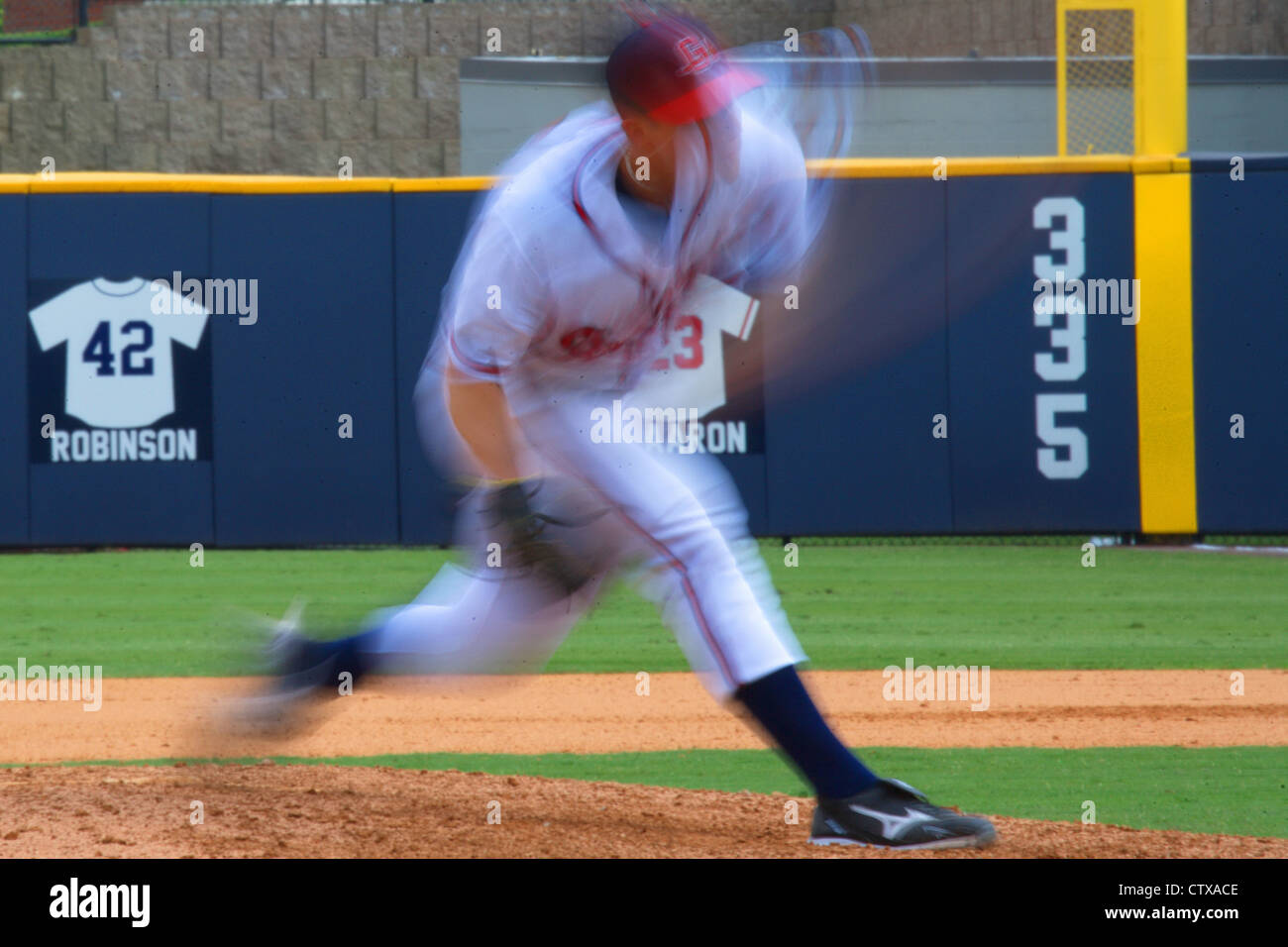 Dusty Hughes -- Pitcher Gwinnett Braves Stock Photo - Alamy