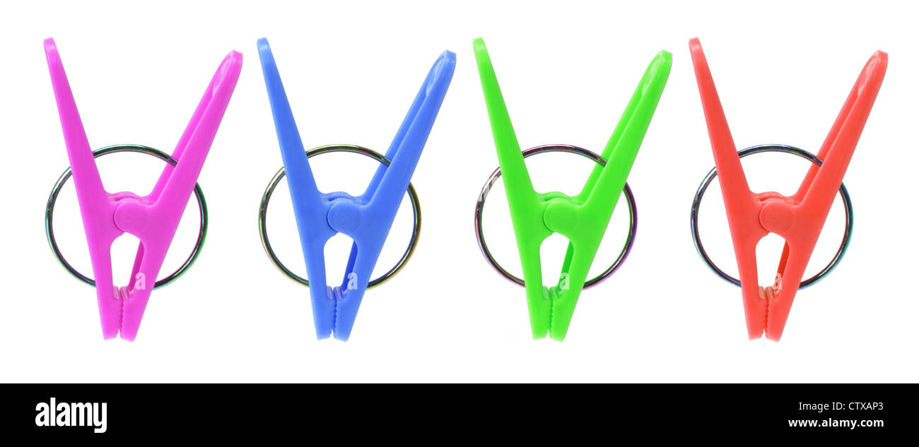 Washing line pegs cut out Cut Out Stock Images & Pictures - Alamy