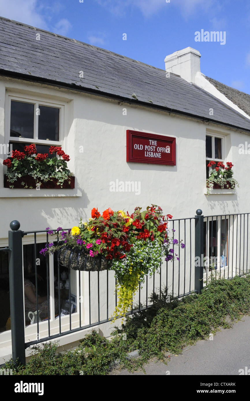 Frontage of The Old Post Office, Lisbane Stock Photo - Alamy