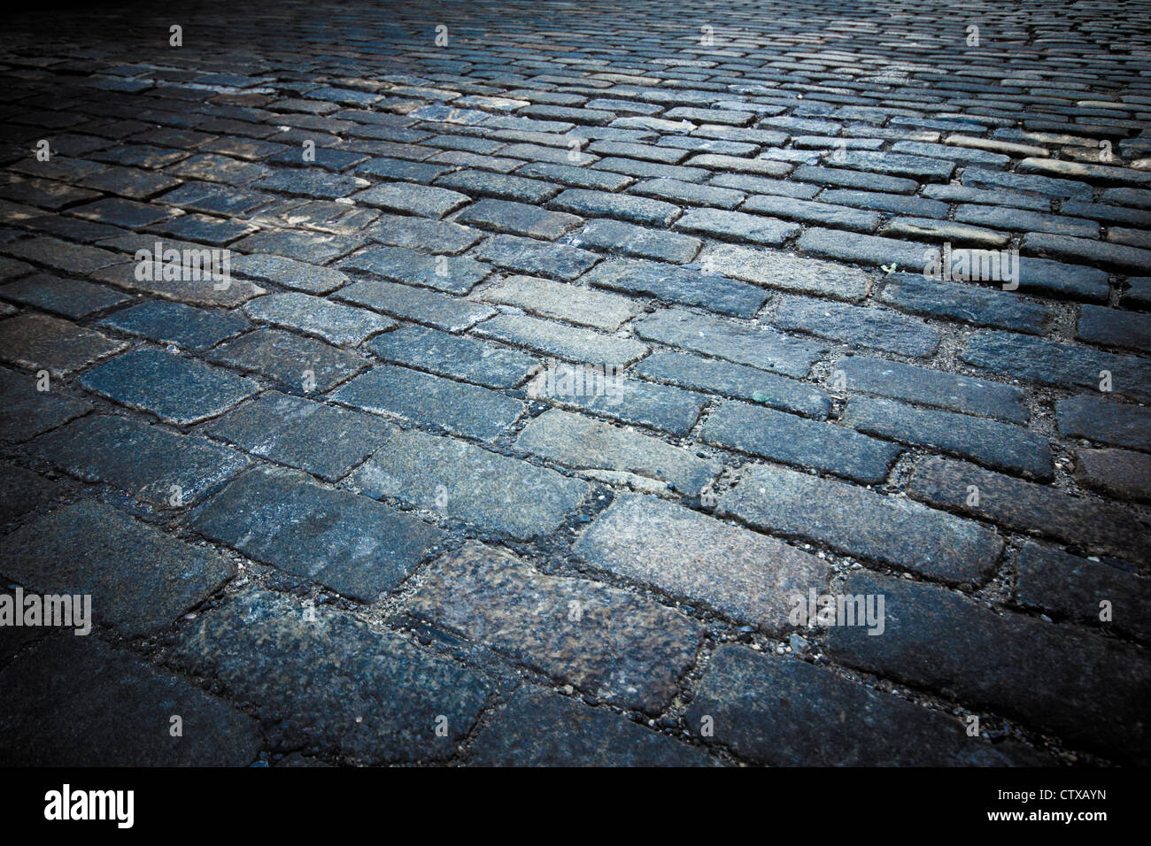 Old cobblestone street Stock Photo - Alamy