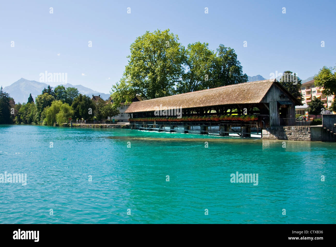 Switzerland, Canton Bern, Thun, Obere Schleuse Stock Photo - Alamy