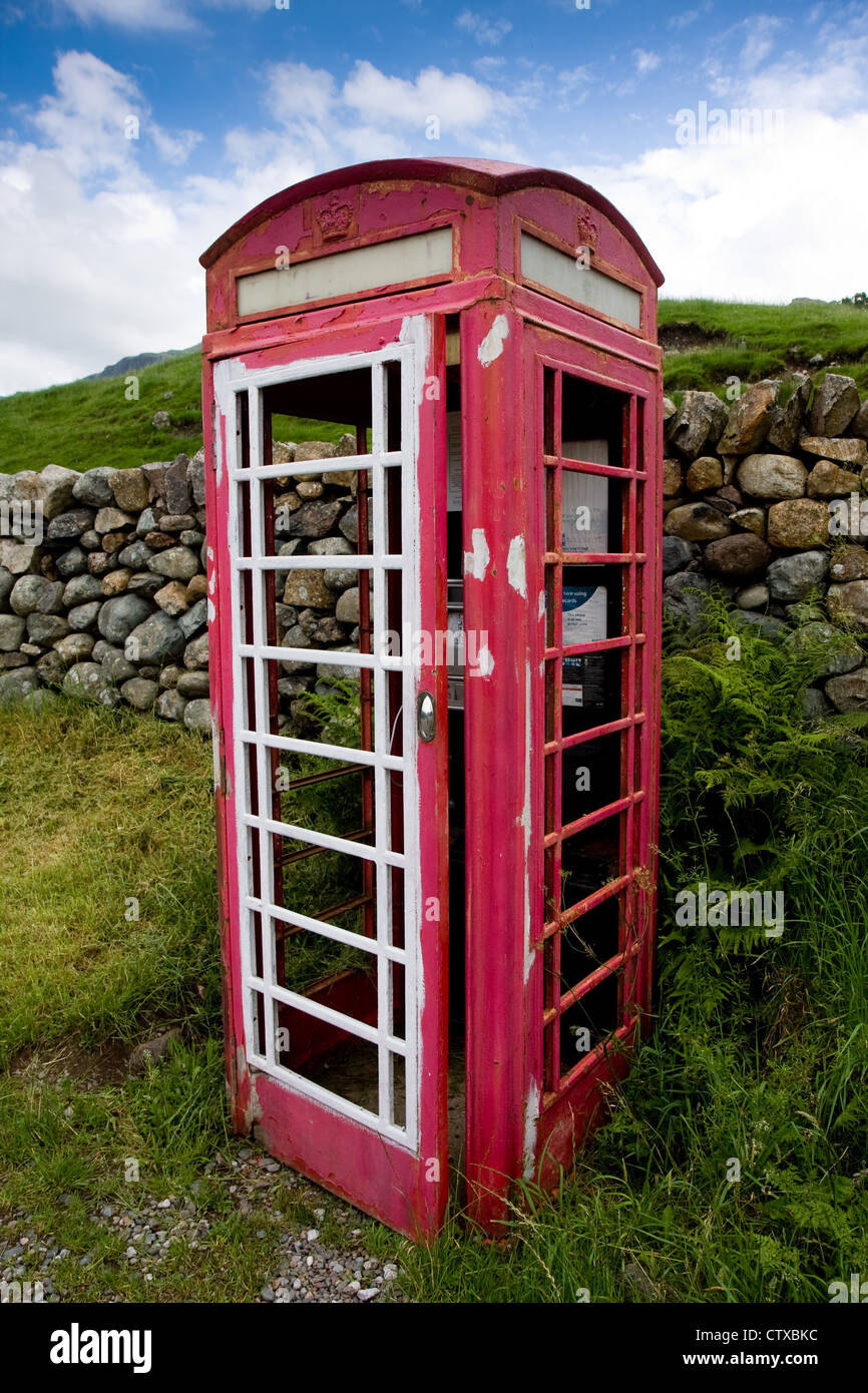 Empty red telephone box hi-res stock photography and images - Alamy